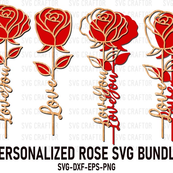 Rose Svg - Etsy