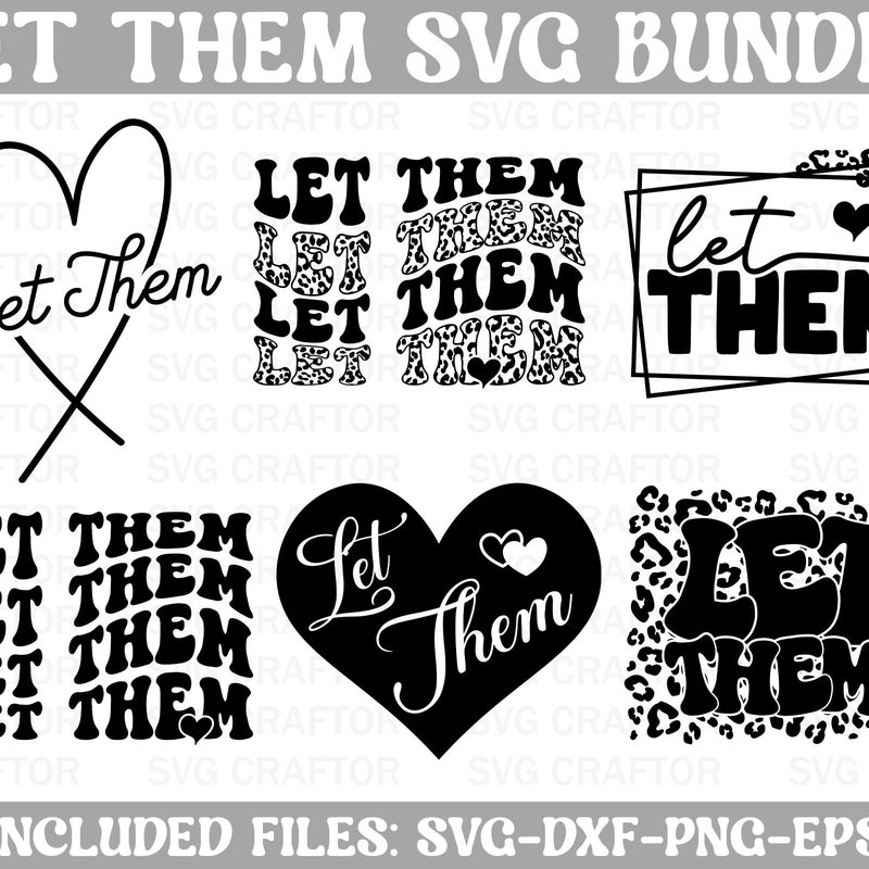 Let Them Svg - Etsy