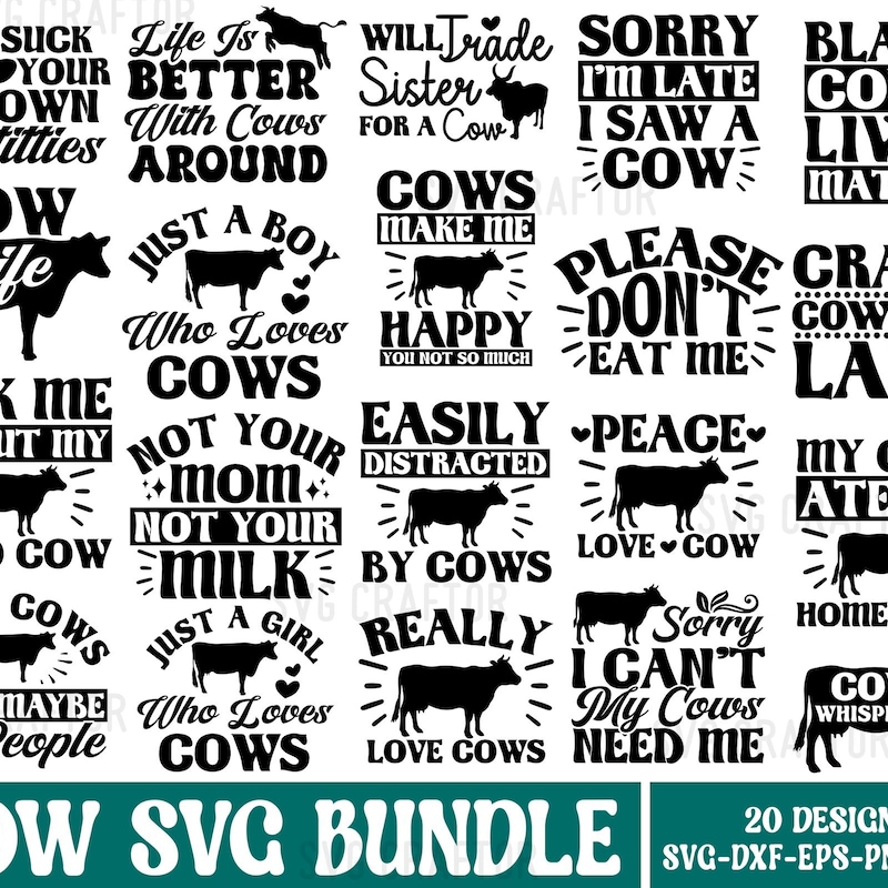 Cow Svg File - Etsy