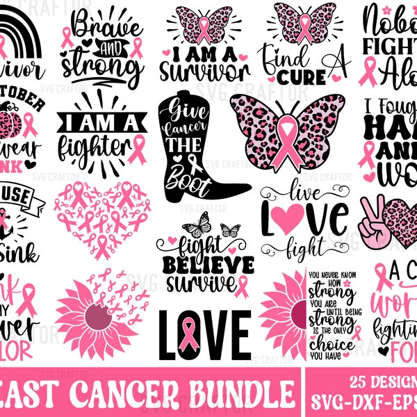 Cancer Awareness Svg - Etsy
