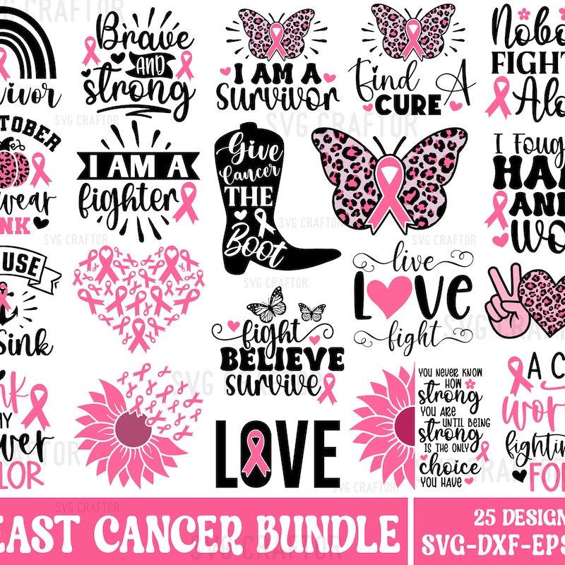 Cancer Svg - Etsy