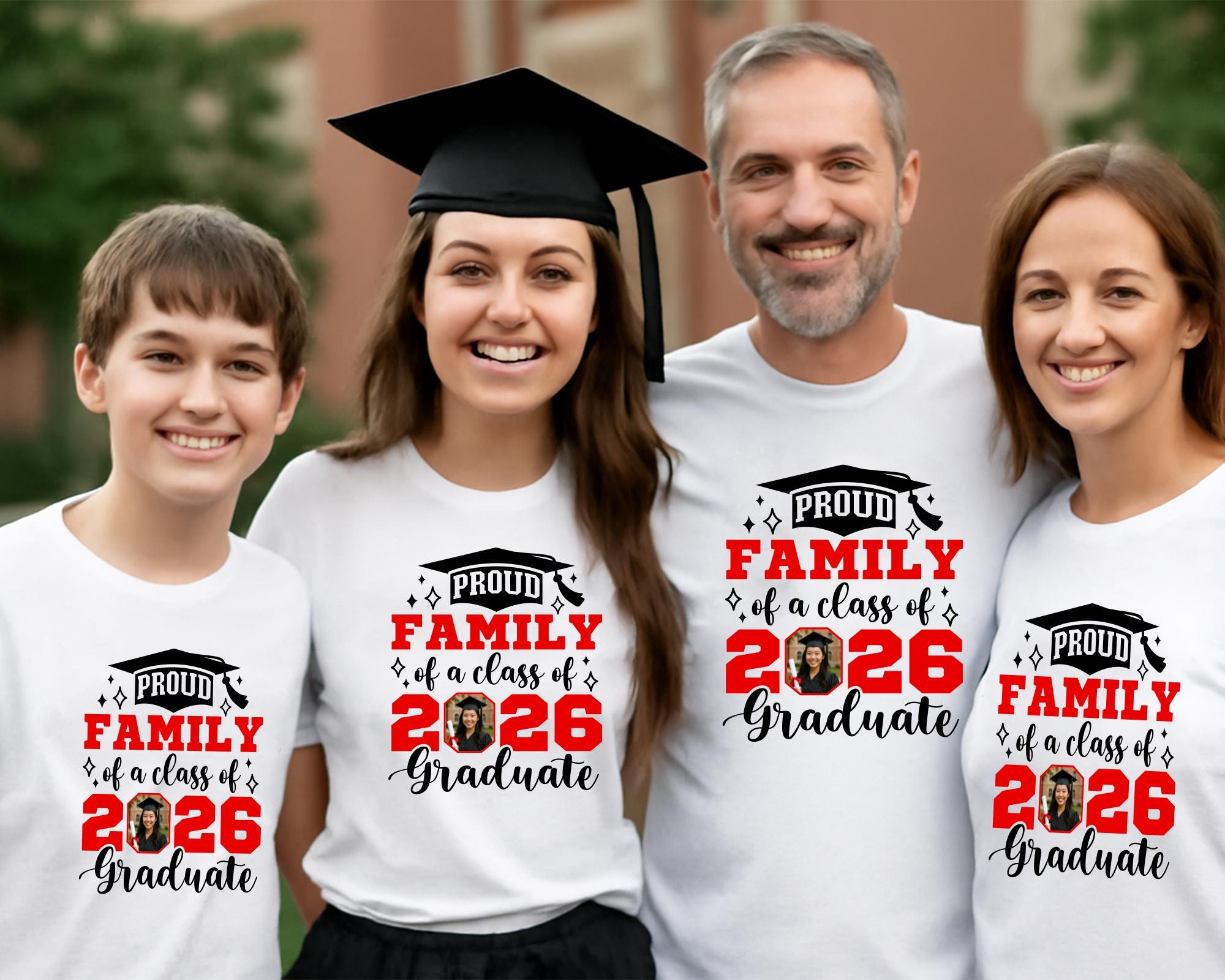 2026 Graduate SVG Bundle: Family Matching Shirt Designs (digital ...