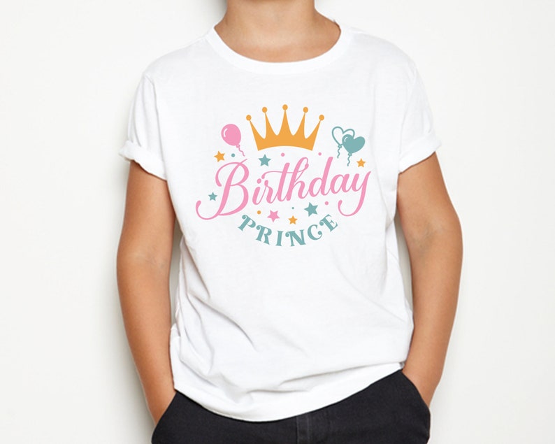 Birthday Prince SVG Bundle: Family Matching Shirts (digital Download ...