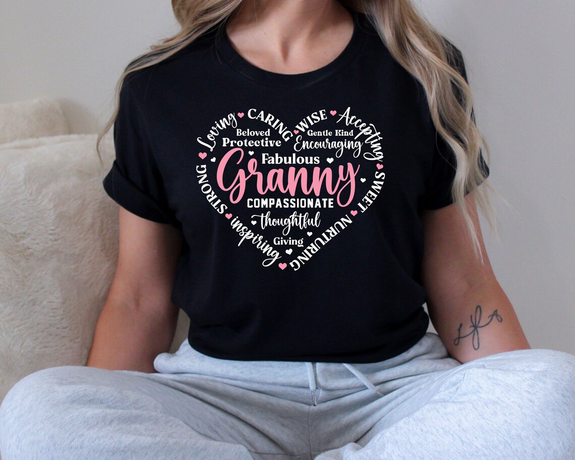 Granny Heart SVG: Aunt, Mama, Grandma Typography (digital Download) - Etsy