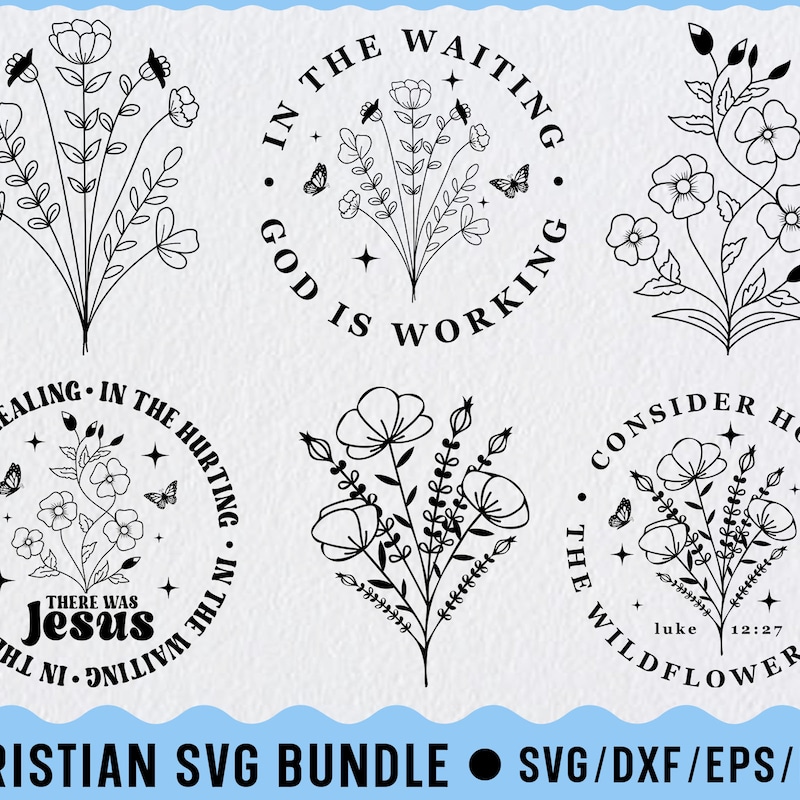 Faith Flower Svg - Etsy
