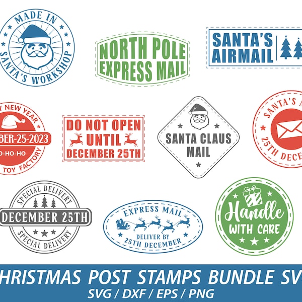 Francobolli babbo natale - Etsy Italia