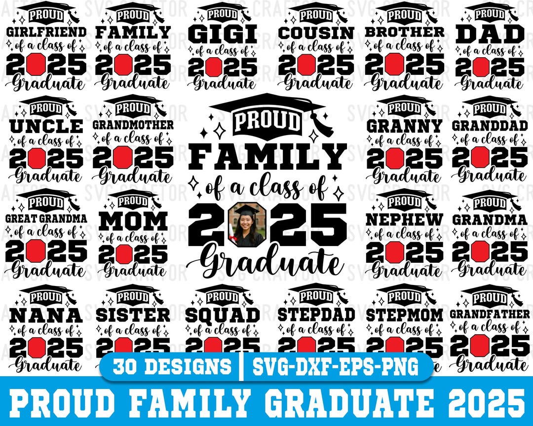 Proud Family Graduate 2025 SVG Bundle (digital Files) - Etsy