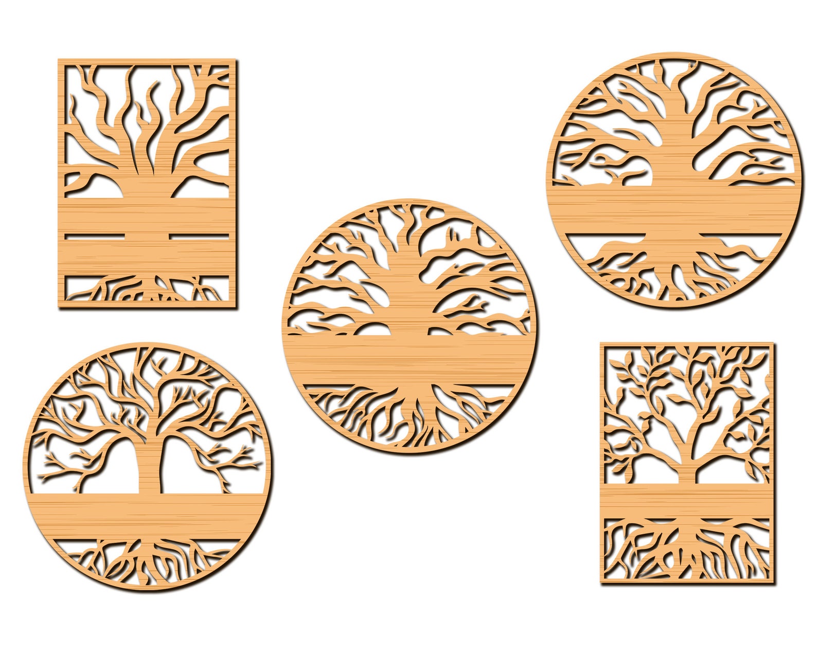 Family Tree SVG Bundle, Family Tree Laser Cut File, Digital File Only ...