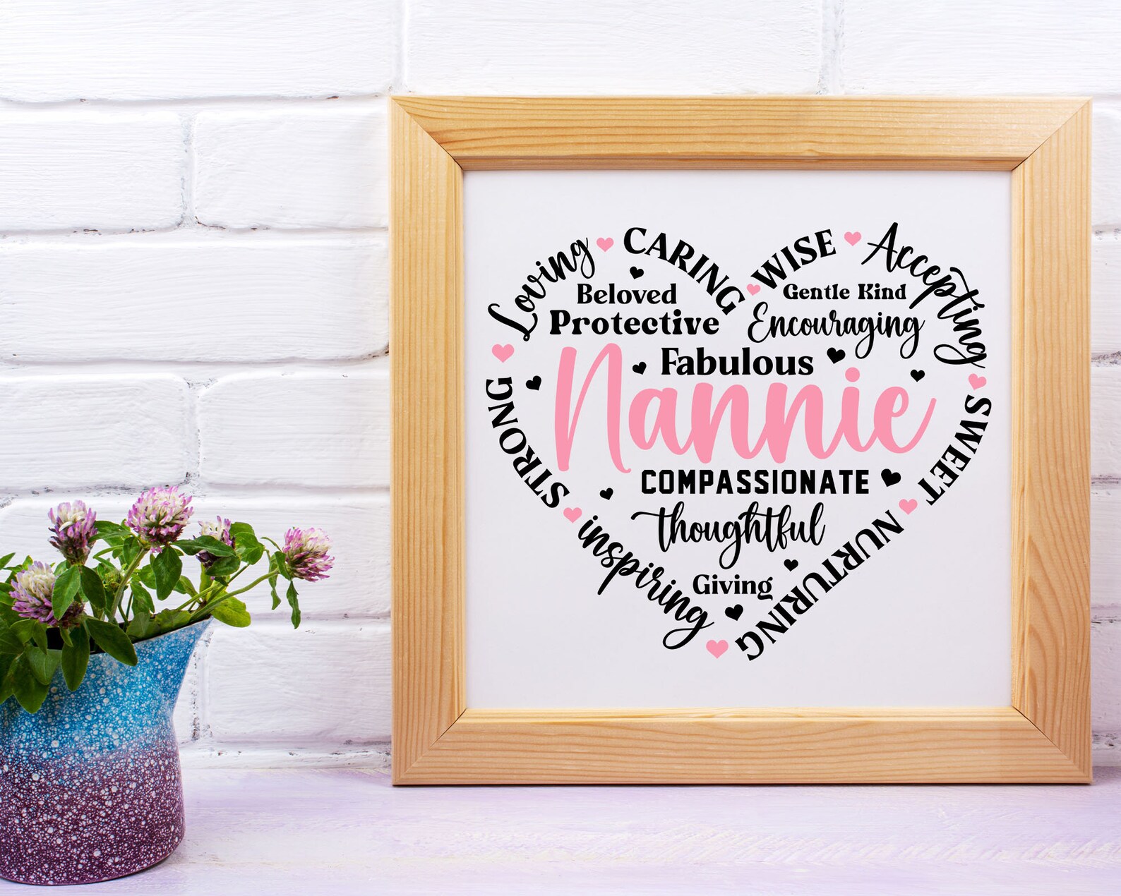Nannie Heart SVG: Nana Shirt, Grandma Gift (digital Download) - Etsy