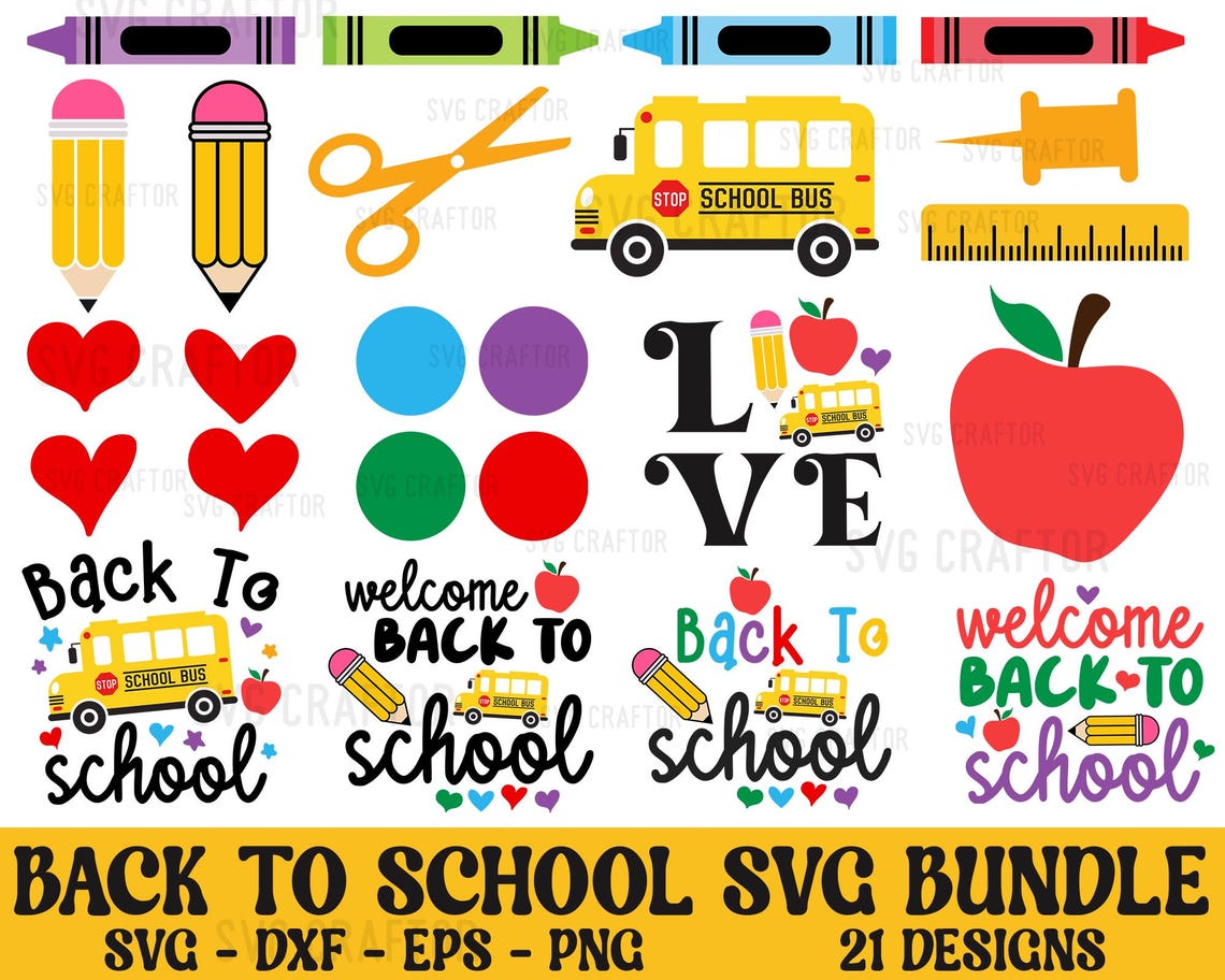 Back to School SVG Bundle: Teacher Designs (digital Download) - Etsy