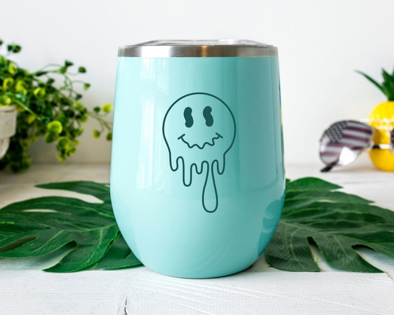 Groovy Smiley Face SVG Bundle: Drippy Emoji Designs (digital Download ...