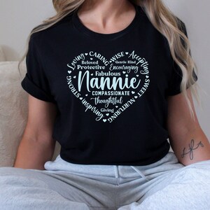 Nannie Heart SVG: Nana Shirt, Grandma Gift (digital Download) - Etsy