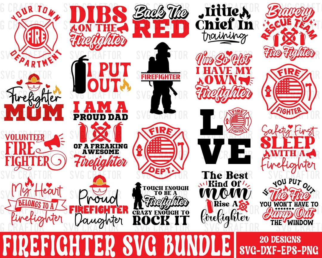 Firefighter Svg Bundle, Firefighter Svg, Firefighter Flag Svg, Fire ...