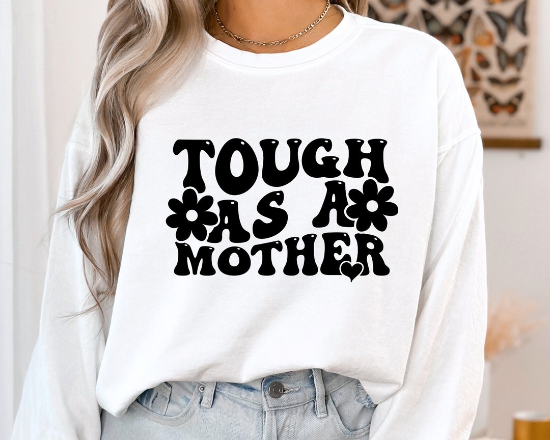 Tough as a Mother SVG: Retro Mama Wavy Text (digital Download) - Etsy