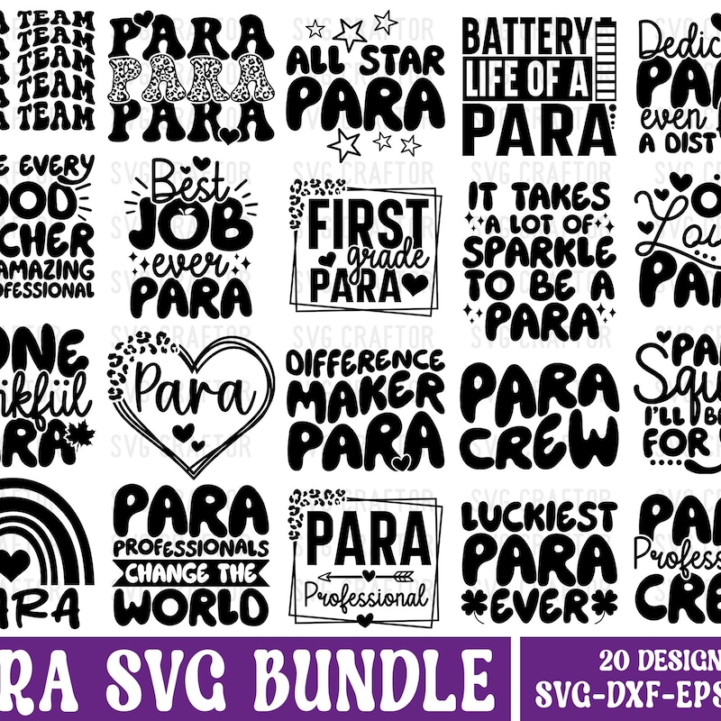 Paraprofessional Svg - Etsy