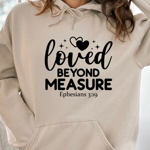 Loved Beyond Measure SVG, Christian T-shirt Design (digital Download ...