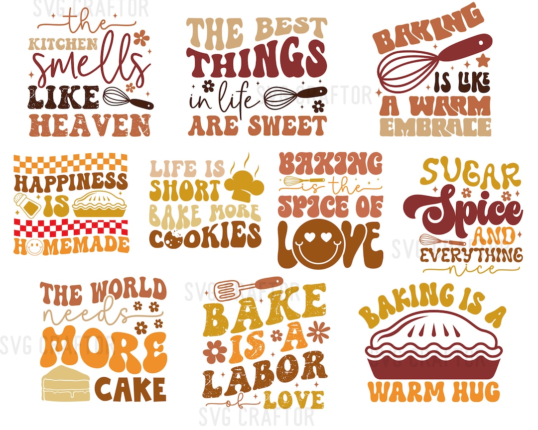 Baking Svg Png Bundle, Kitchen SVG Bundle, Baking Svg, Baking Quotes ...