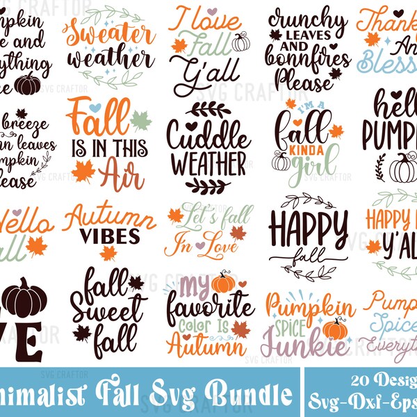 Fall Svg Files - Etsy