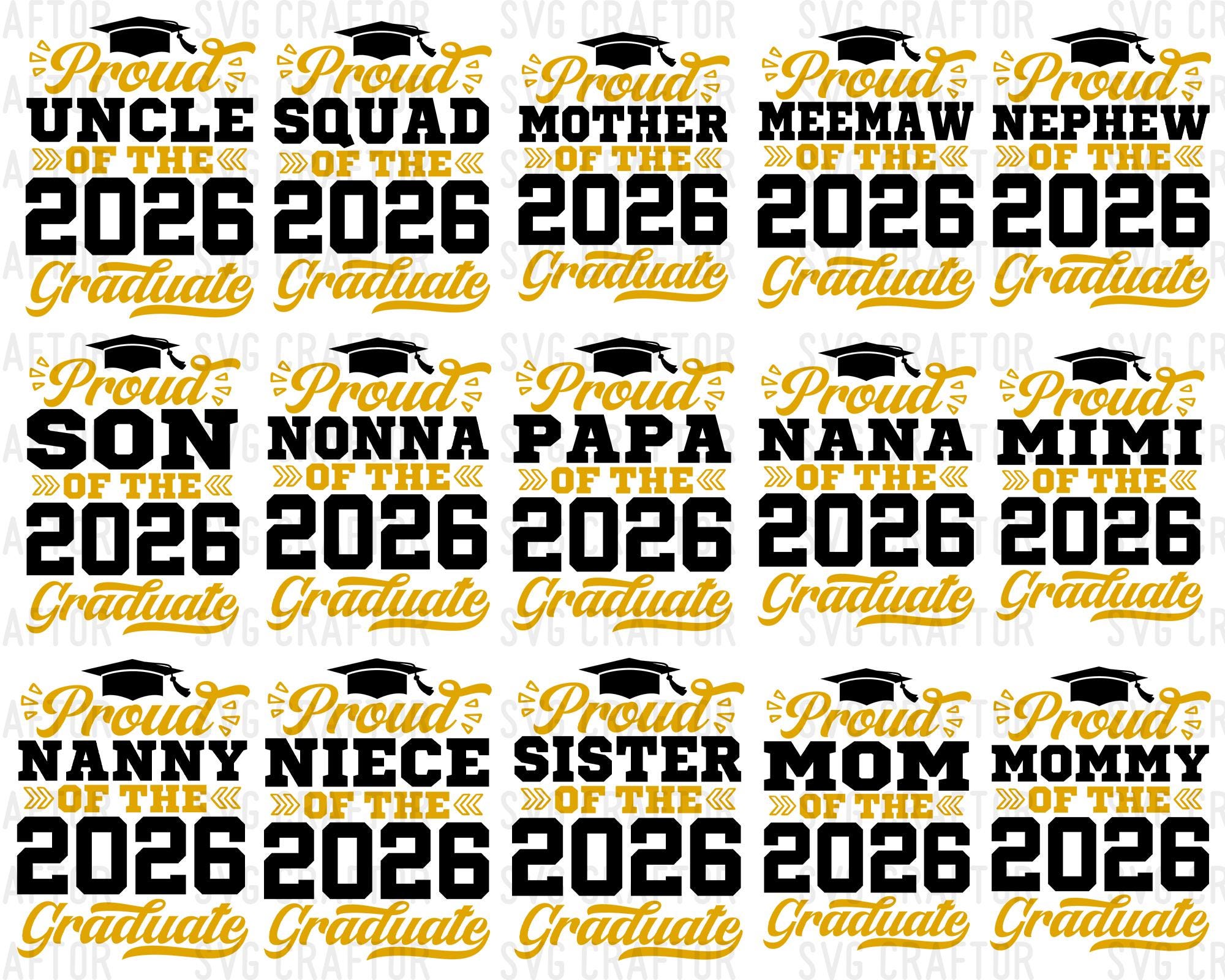 Proud Family 2026 Graduate SVG Bundle (digital Download) - Etsy