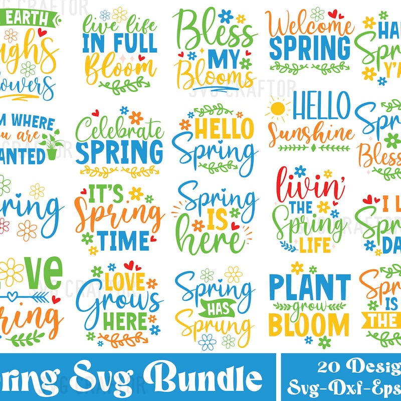 Spring Svg - Etsy