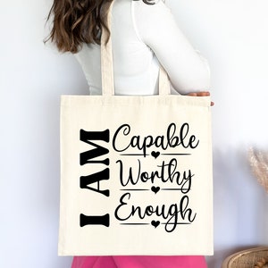 I Am Capable Worthy Enough SVG: Self Love Quotes (digital Download) - Etsy