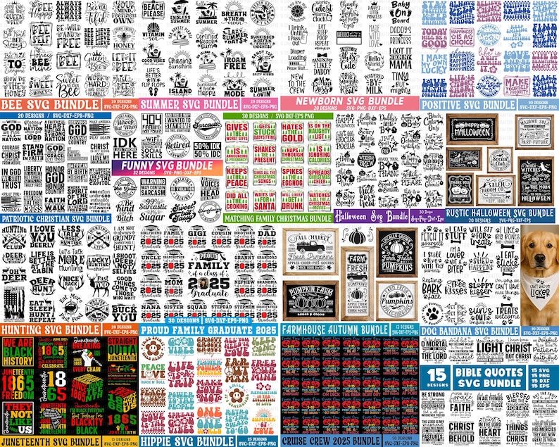 7000+ SVG Designs Bundle: Plus All Future Designs, Commercial ...