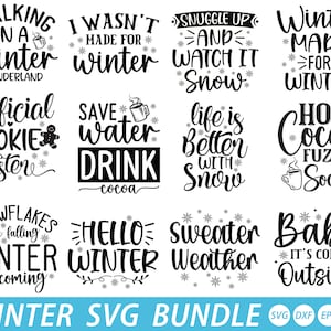 Winter SVG Bundle, Christmas Svg, Winter Svg, Santa Svg, Christmas ...