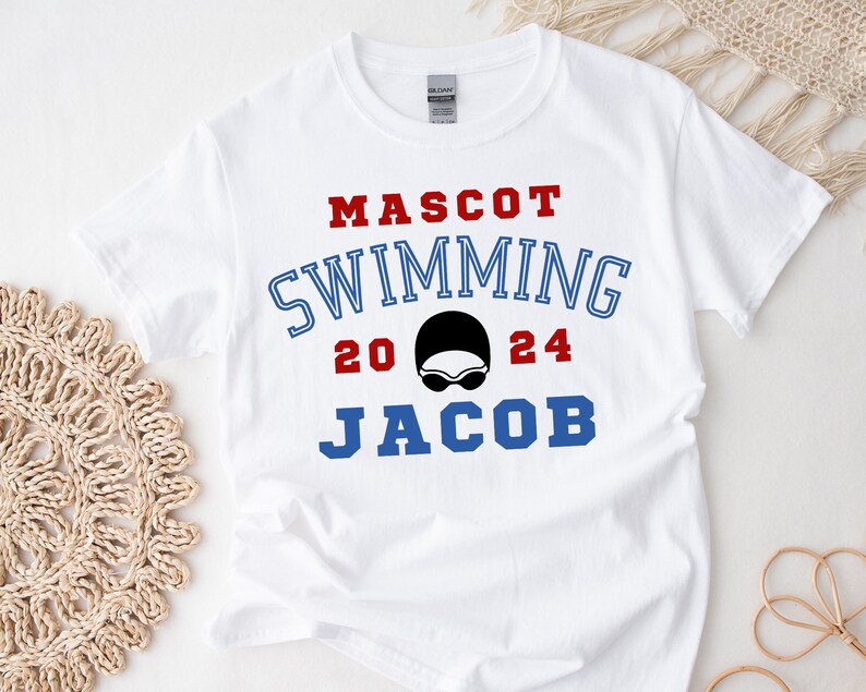Mascot Swimming SVG Bundle: Swim Team Shirt Designs (digital Download ...