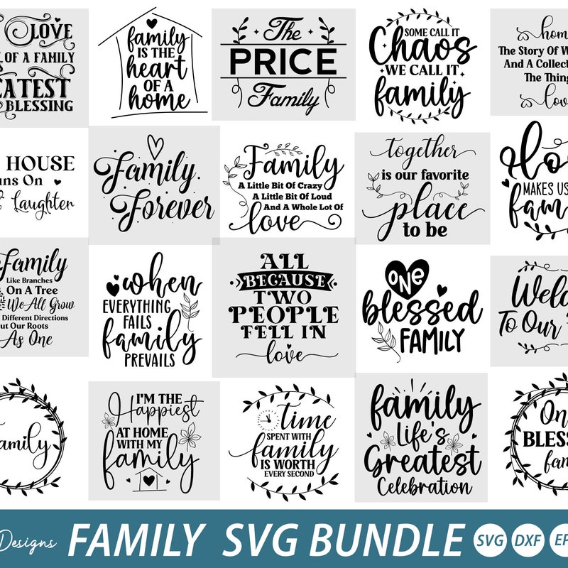Family Name Svg - Etsy