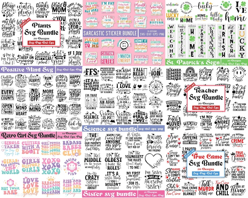 7000+ SVG Designs Bundle: Plus All Future Designs, Commercial ...