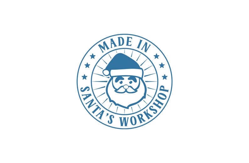 Santa Claus Post Stamp SVG Bundle: Christmas Mail Designs (digital ...