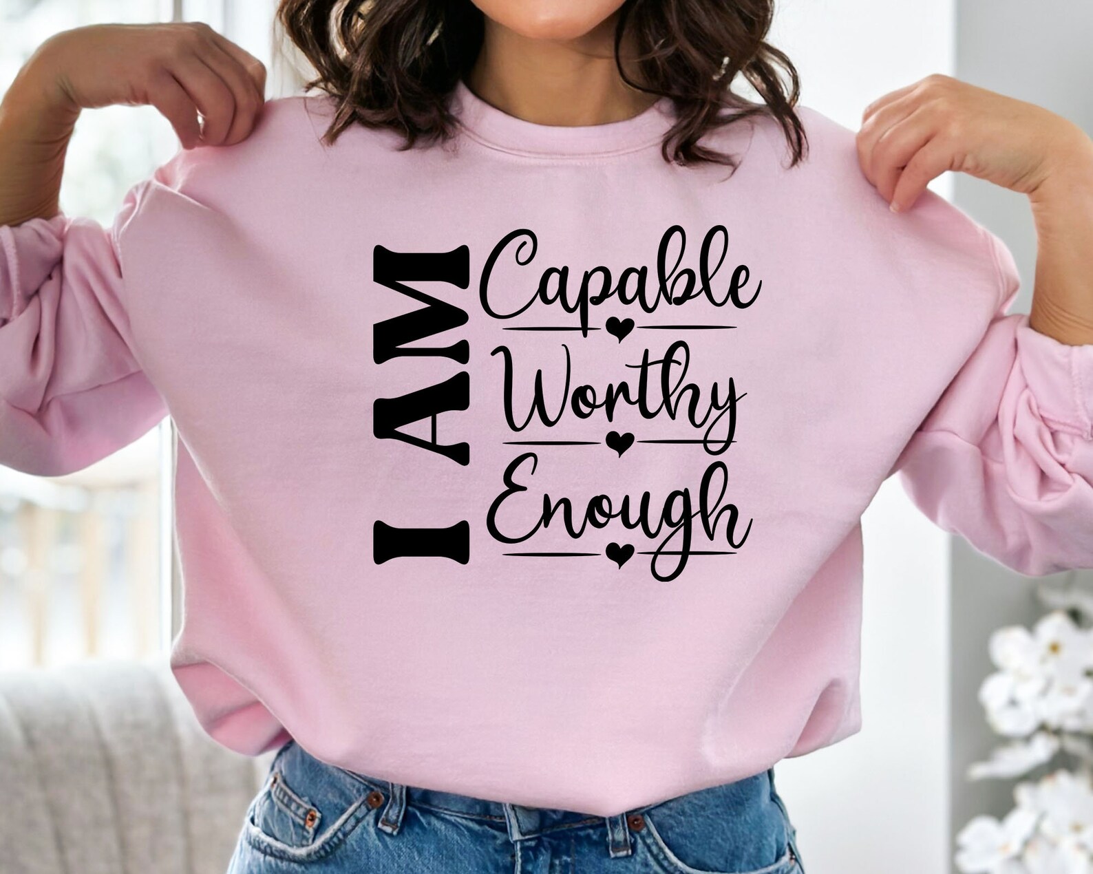 I Am Capable Worthy Enough SVG: Self Love Quotes (digital Download) - Etsy