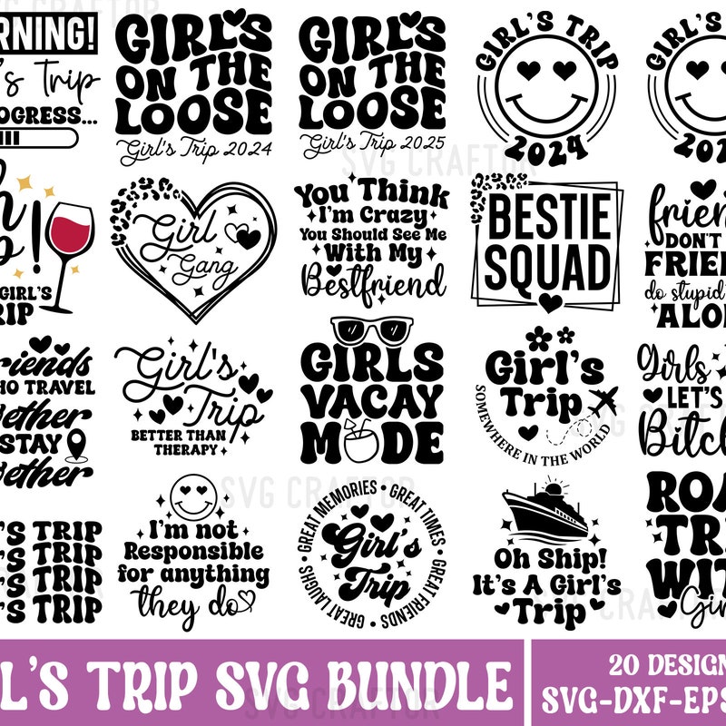 Girls Trip Svg - Etsy