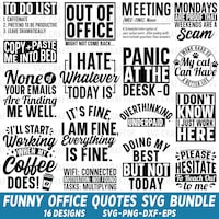 Office SVG Bundle, Funny Office SVG, Coworker SVG Bundle, Gift for Boss ...