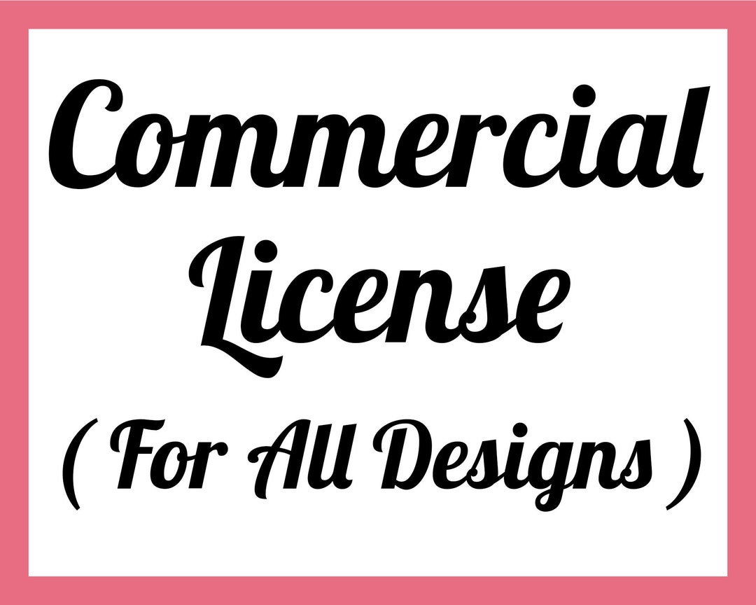 Commercial License for ALL Designs - Lifetime Use, Svg Bundle, Svg File ...