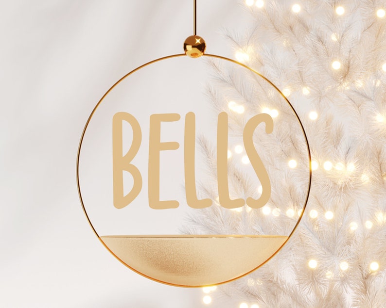 Rustic Christmas Words SVG Bundle: Holiday Farmhouse Ornament (digital ...