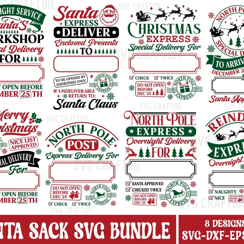 Santa Bag Pink - Etsy