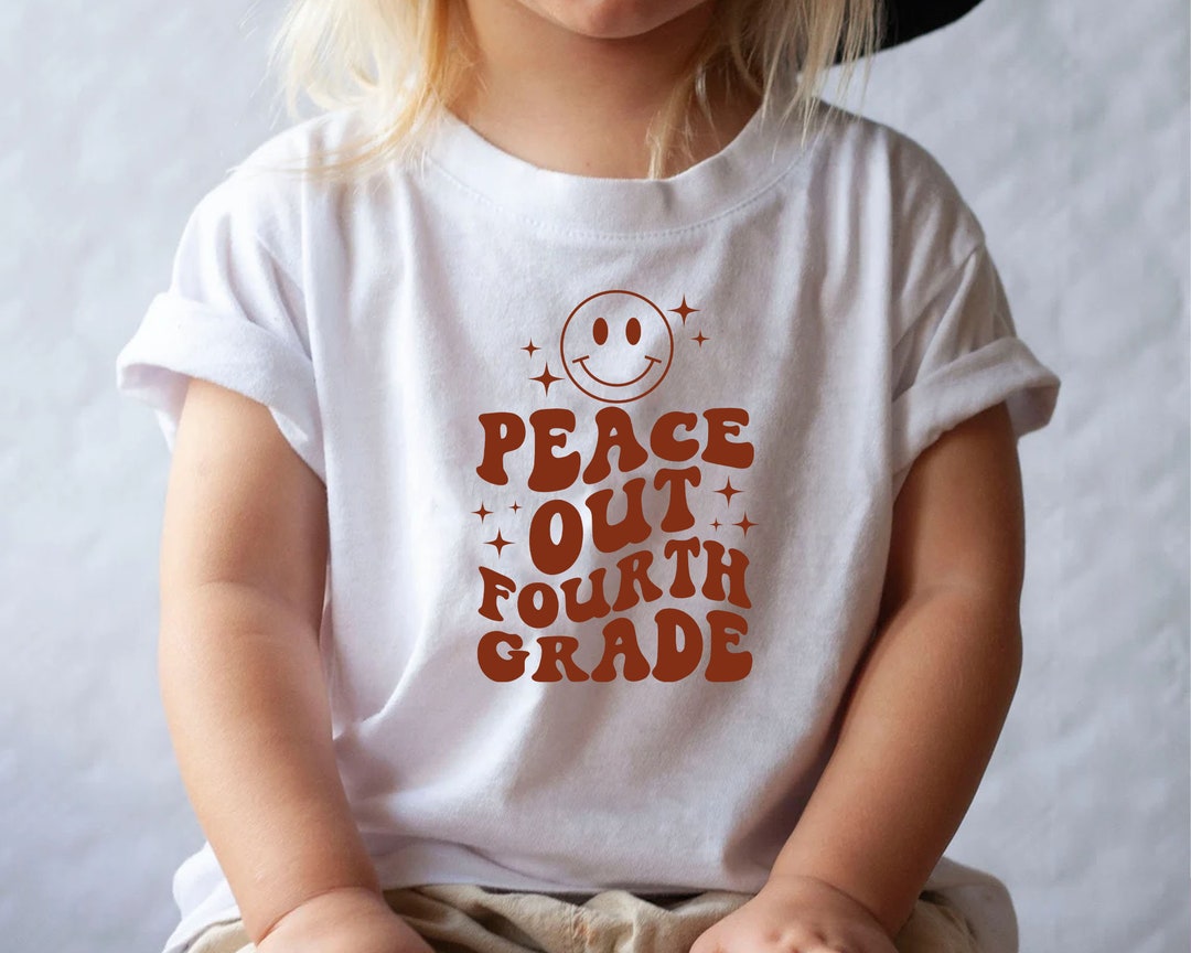 Peace Out Fourth Grade SVG: End of School, Summer Break (digital ...