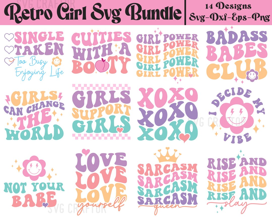 Girl Svg Bundle, Sassy SVG, Girl Power, Girl Boss Svg, Cute Svg ...
