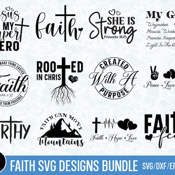 Faith Svg - Etsy