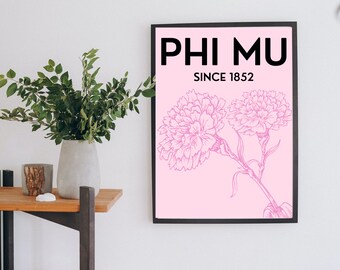 Phi Mu Sign - Etsy
