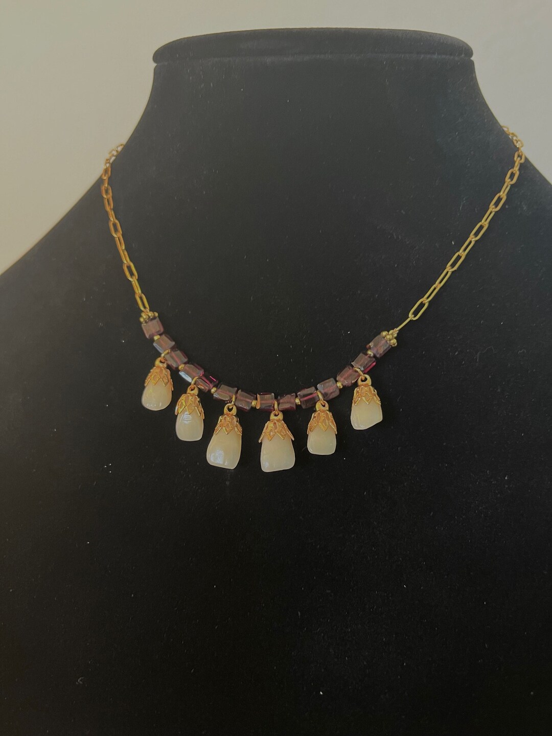 Human Teeth and Garnet Necklace - Etsy