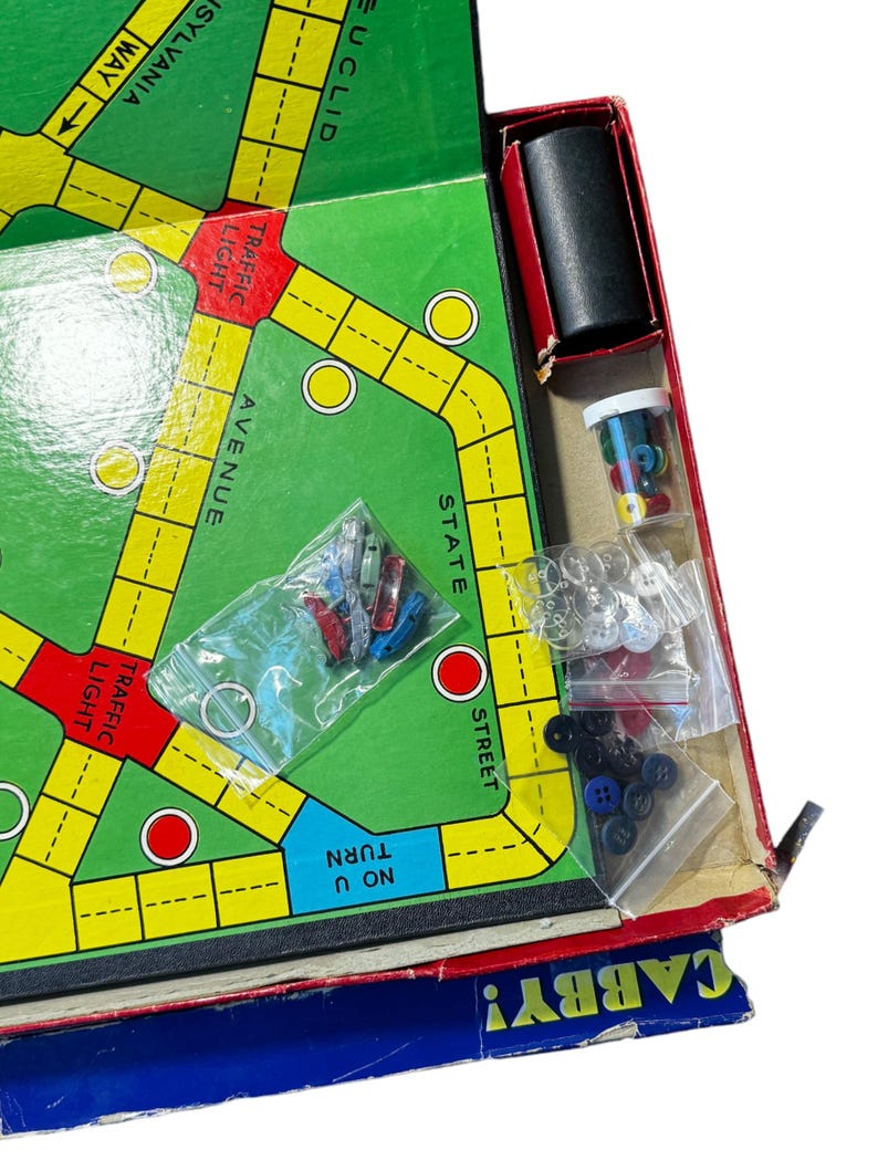 Vintage 1950s Cabby! Board Game by Selchow & Righter - Complete Set ...