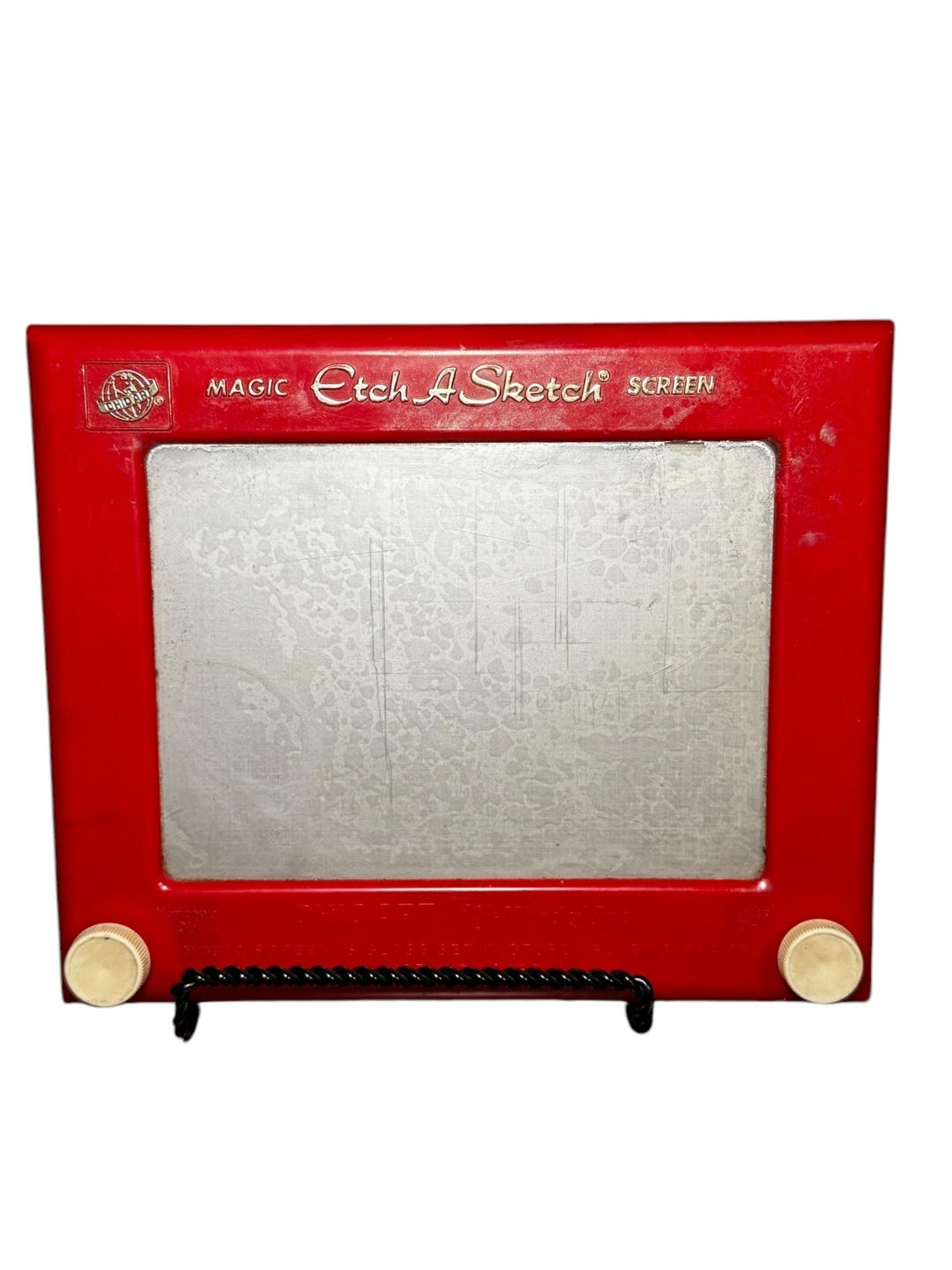 Vintage Etch A Sketch by Ohio Art Classic Red 1960s Toy Collectible ...