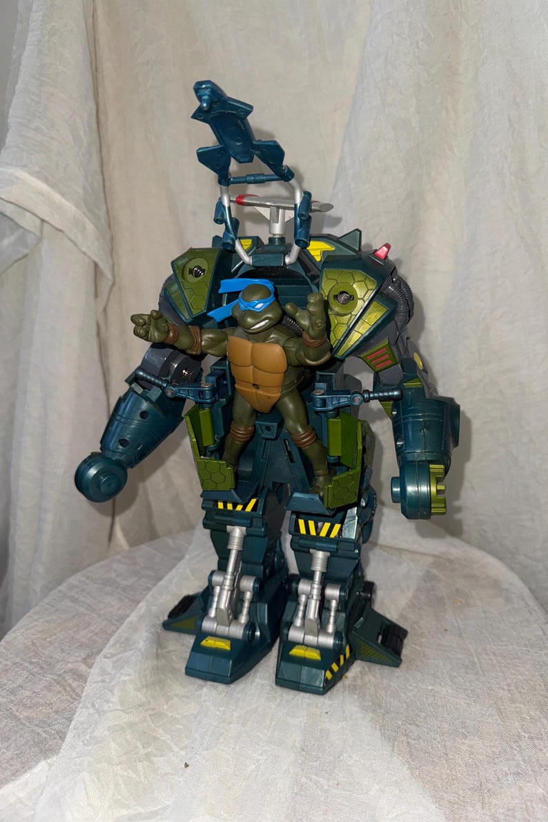Vintage TMNT Mech Wrekkers Leonardo Action Figure, Teenage Mutant Ninja Turtles Battle Suit - Etsy