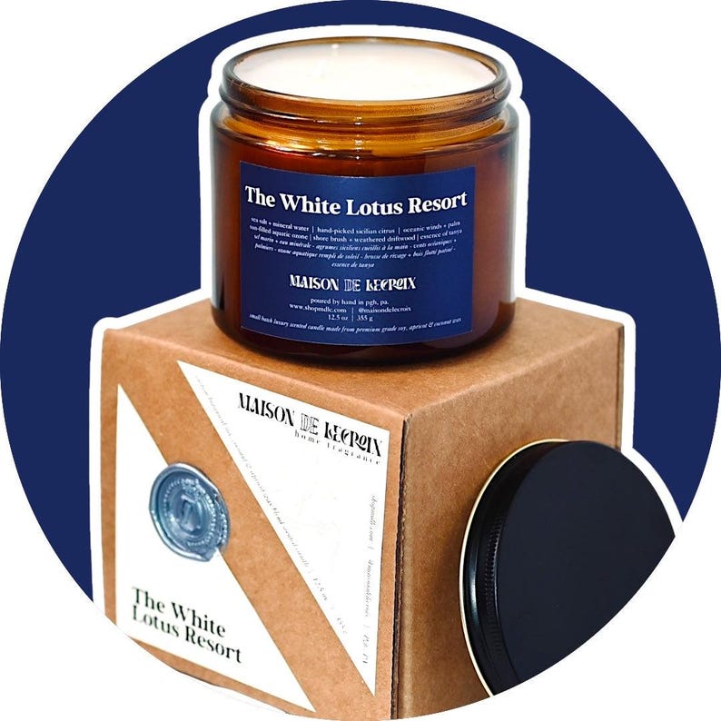 The White Lotus Resort Sea Salt, Citrus, Ocean Ozone, Essence of Tanya ...