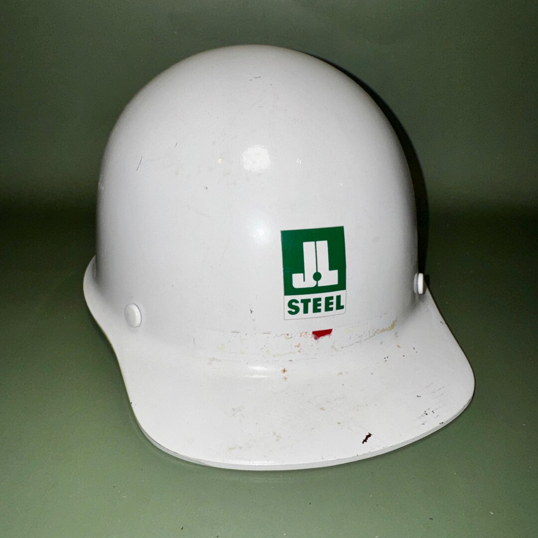 Vintage MSA Skullgard Hard Hat – JL Steel & Steelmark Logo, 1970s ...