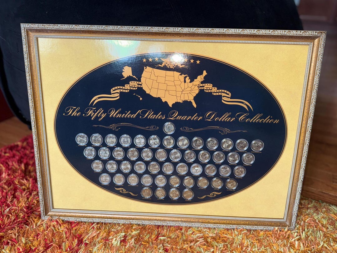 Complete 50 State Quarter Collection – Framed United States ...