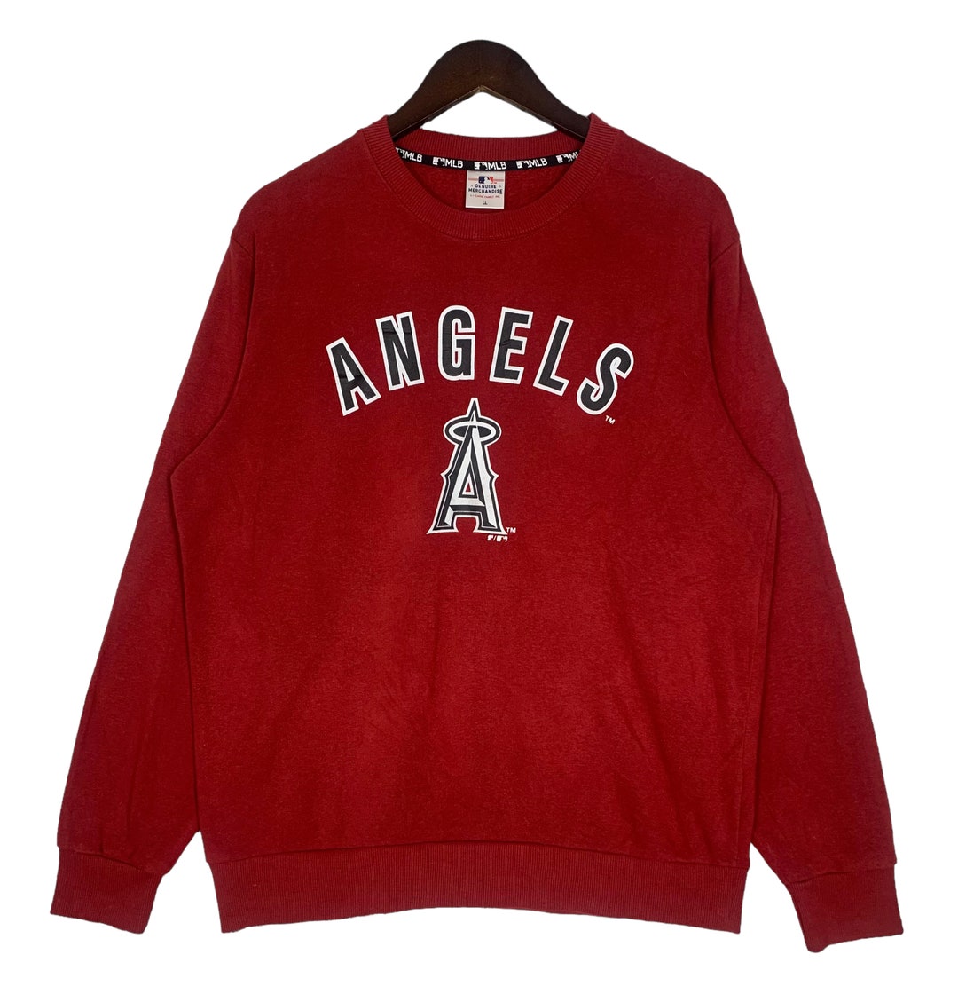 Genuine Merchandise Angel MLB Crewneck Sweatshirt Colour Red - Etsy