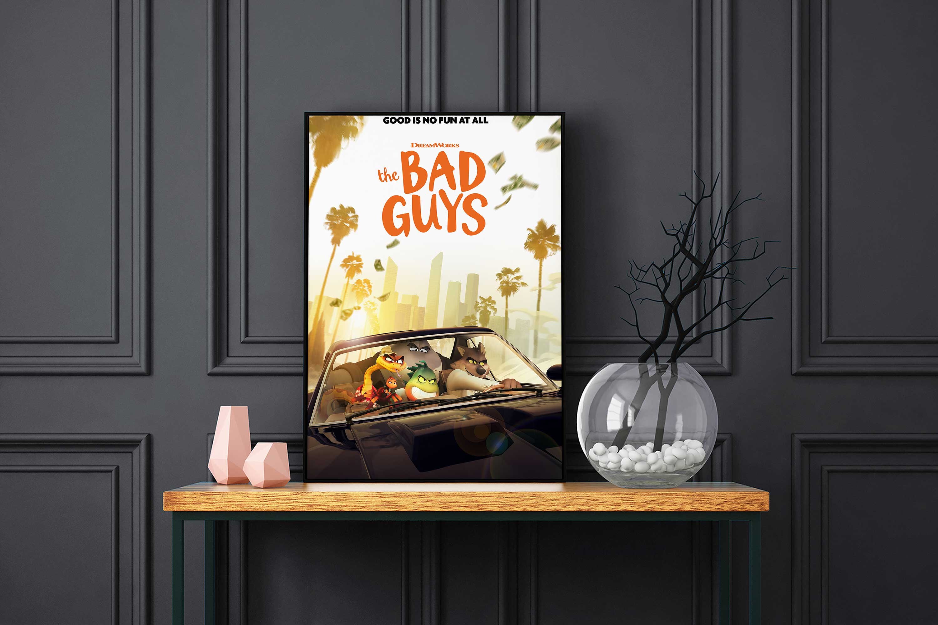 LED Light up the Bad Guys Movie Poster Frame Backlit Film Display ...